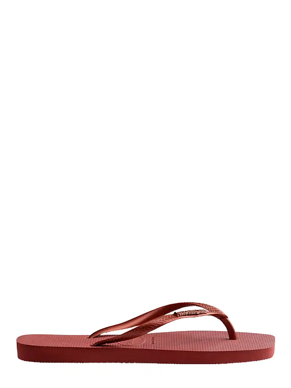 Havaianas Logo-embellished Rubber Flip-flops - Mahogany