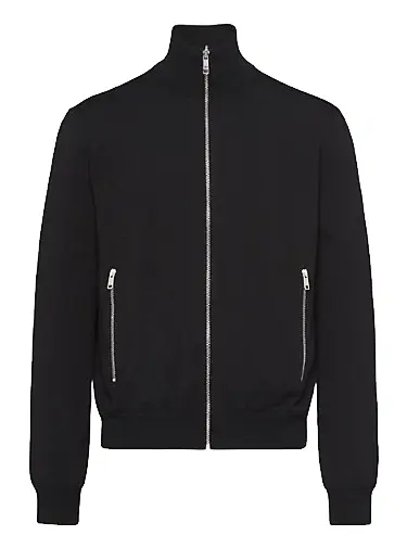 Prada Reversible Wool And Nylon Jacket - Black