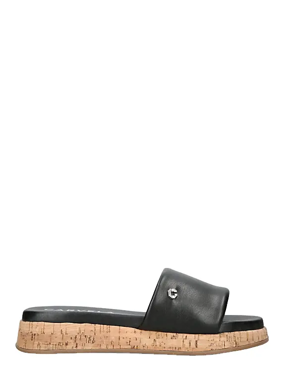 Carvela Logo-embellished Leather Mules - Black
