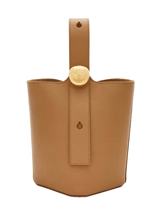 Loewe Mini Leather Bucket Bag - Oak