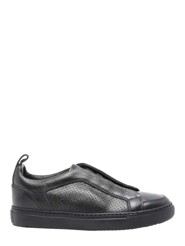 DOUCAL'S Perforated Leather Sneakers - Blue