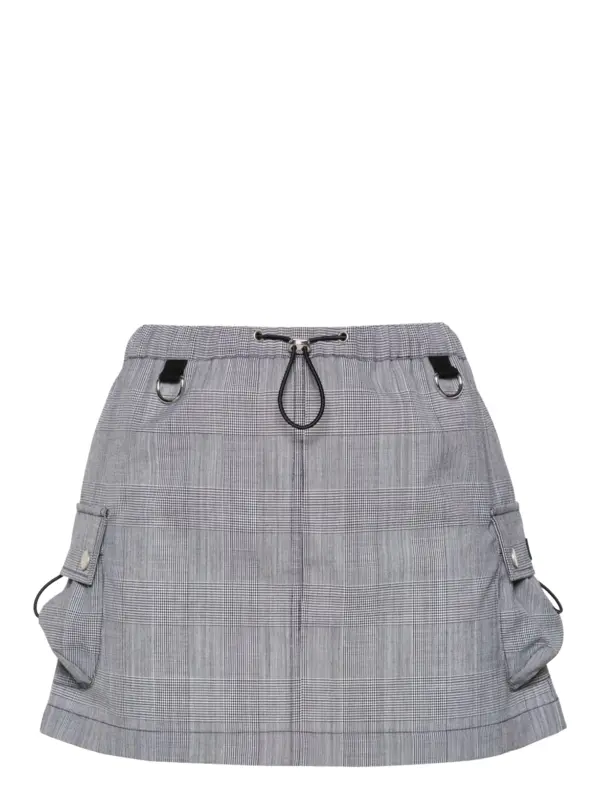 Coperni Checked Mini Skirt - Black