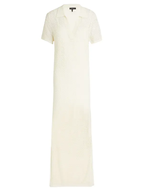 Rag & Bone Leah Openknit Maxi Dress - Ivory