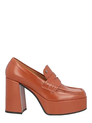 LORIBLU Penny Loafers - Red