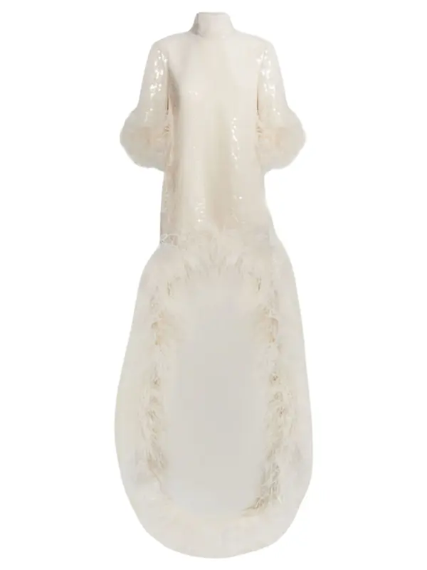 TALLER MARMO Gina Extravaganza Asymmetric Dress - White
