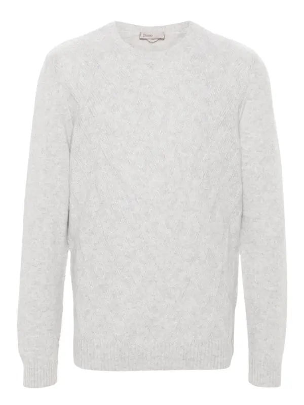 Herno Mélange Cashmere Jumper - Grey