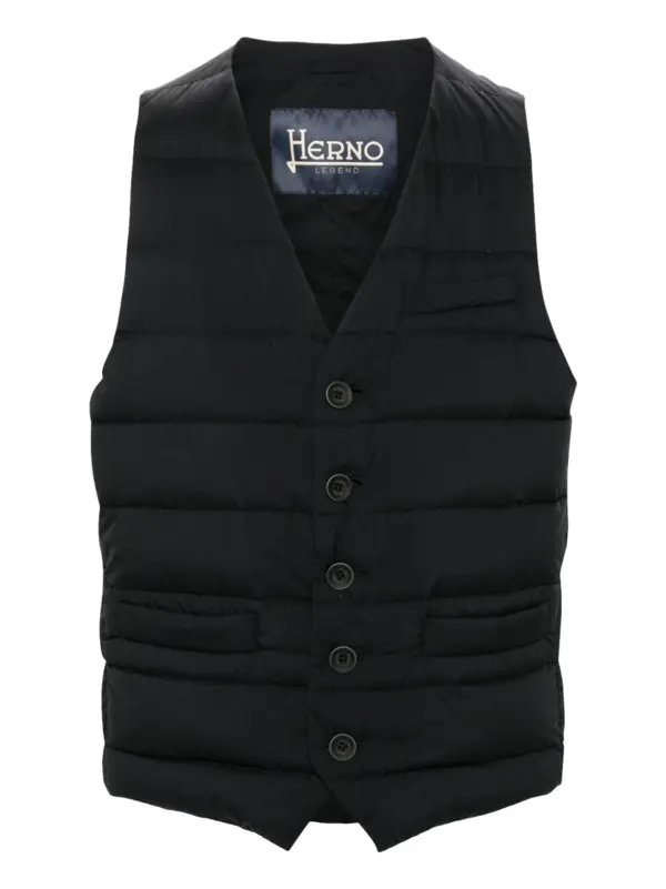 Herno Insulated Padded Gilet - Black
