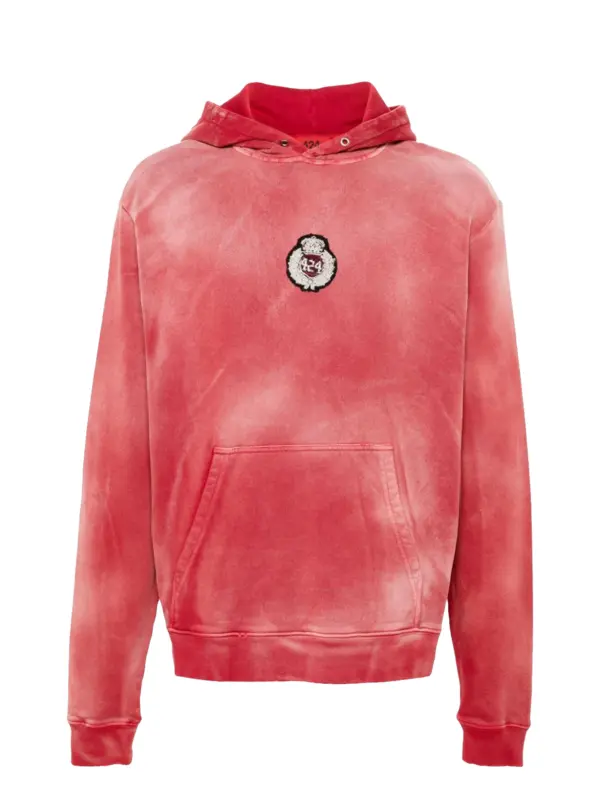 424 College Cotton Hoodie - Red