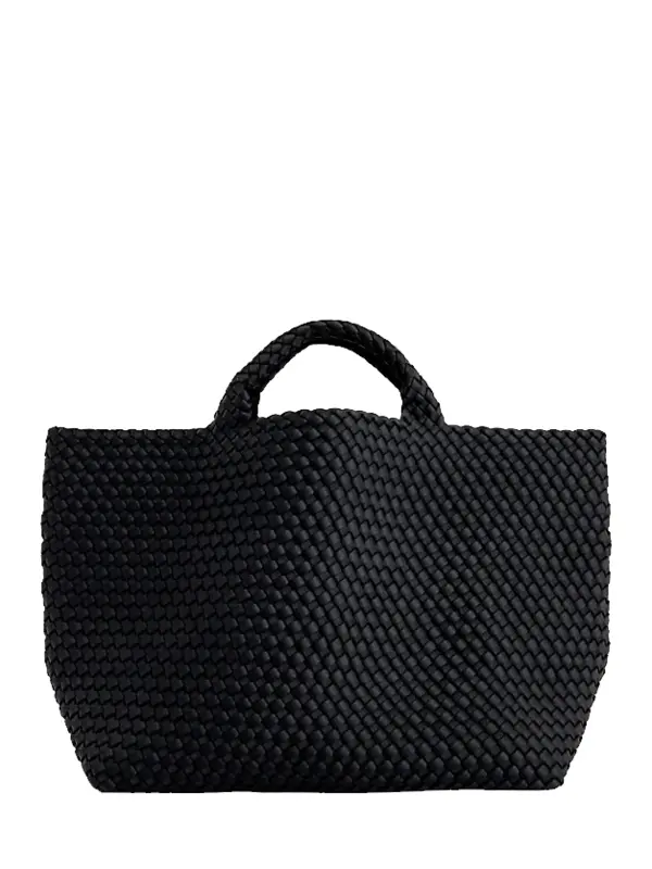 NAGHEDI St. Barths Large Woven Tote Bag - Onyx
