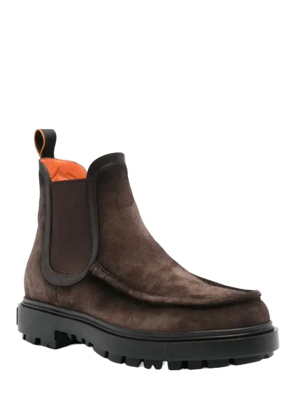Santoni Chelsea Ankle Boots - Brown