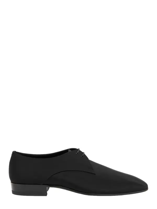 Saint Laurent Faille Derby Shoes - Black