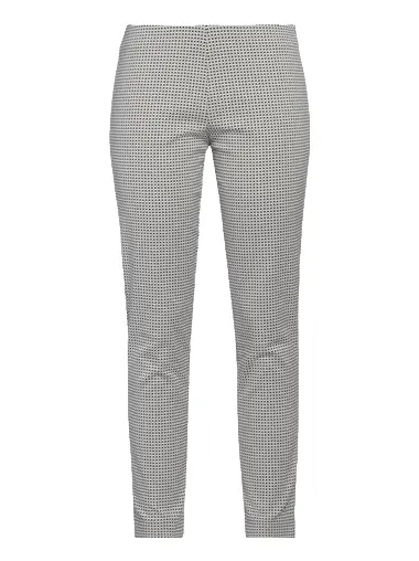 Rossopuro Slim Fit Checked Pants - Grey