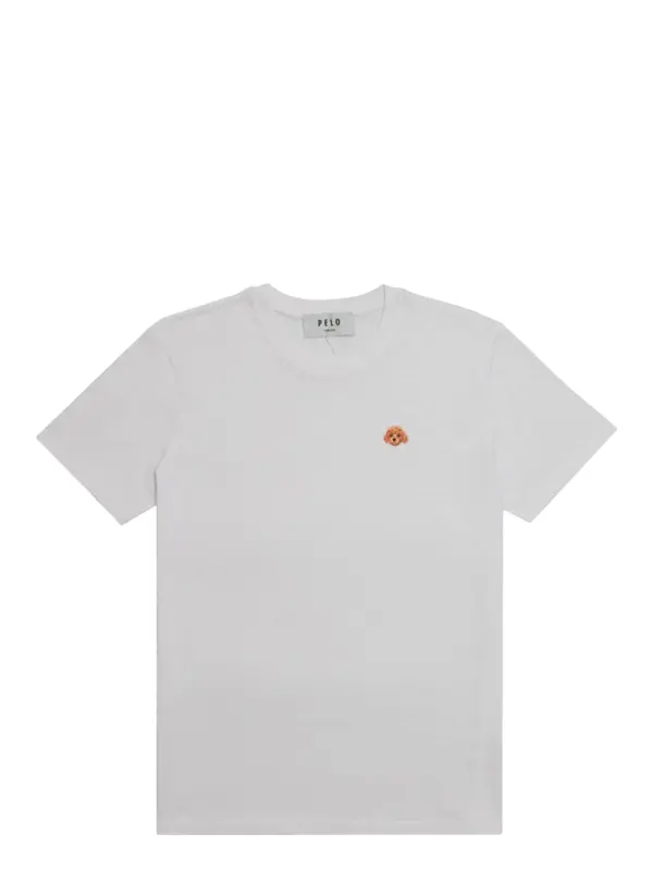 PELO FOUNDATION Poodle Patch T-shirt - White