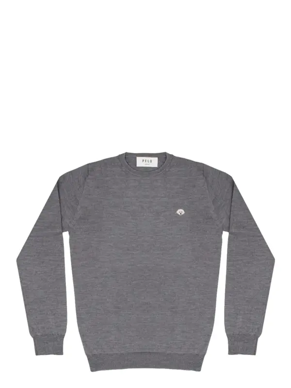 PELO FOUNDATION Dog-appliqué Jumper - Grey