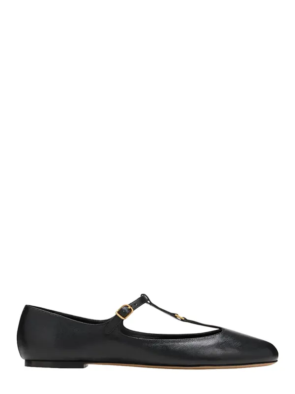 Chloé Marcie Patent Mary Jane Ballerina Flats - Black