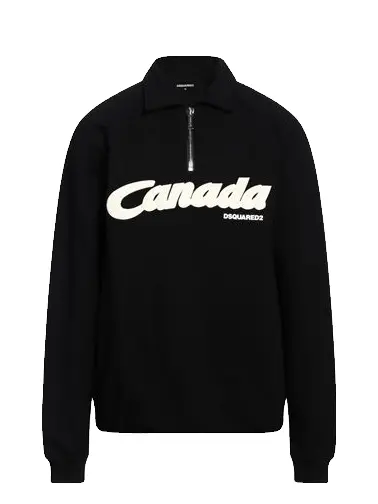 Dsquared2 Polo Collar Sweatshirt - Black