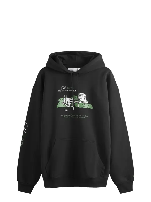 A.p.c. X Jjjjound Hotel Souvenirs Hoodie - Black