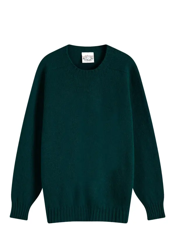 JAMIESON'S OF SHETLAND Crew Neck Knit - Green