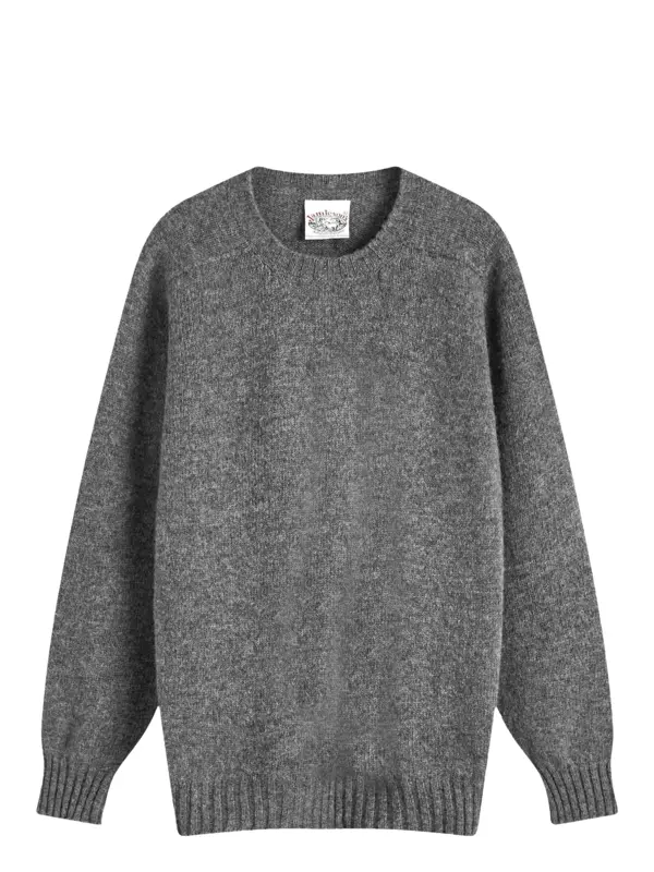 JAMIESON'S OF SHETLAND Crew Neck Knit - Slate