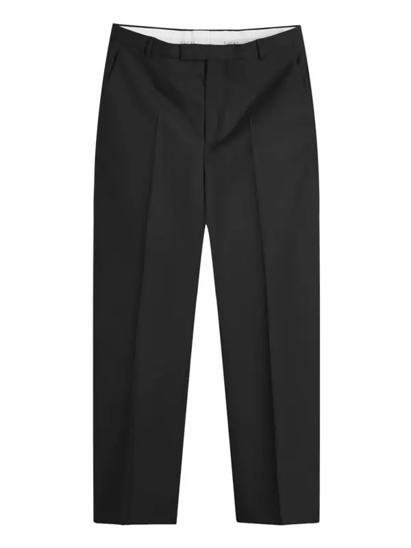 Gucci Wool Blend Twill Trousers - Black