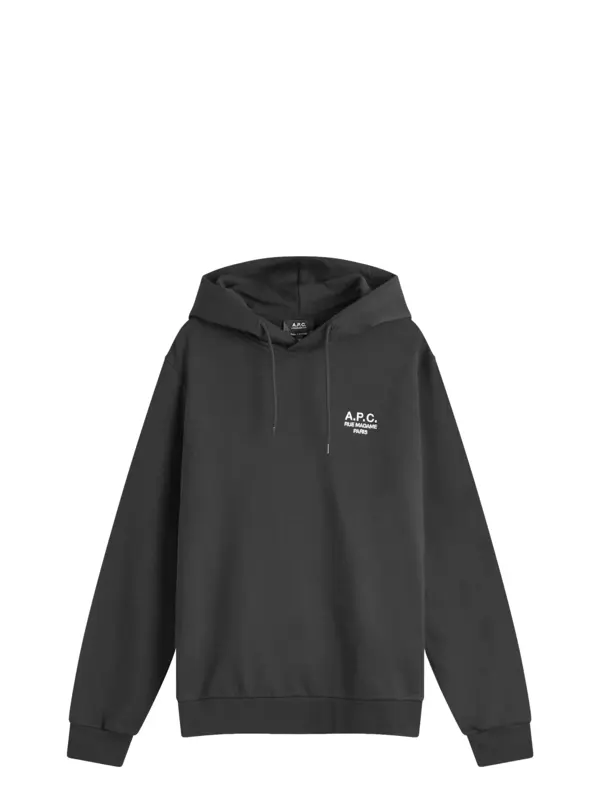 A.p.c. Rue Madame Logo Hoodie - Black/white