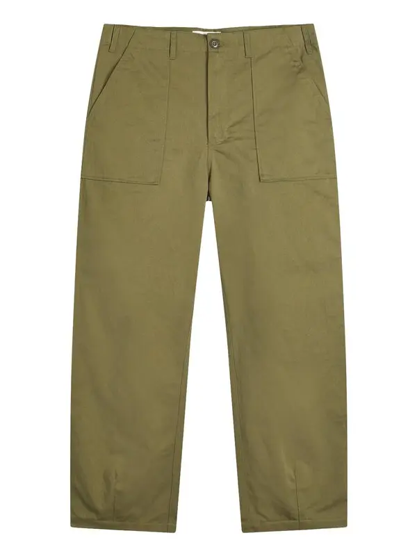 Universal Works Twill Fatigue Trousers - Light Olive