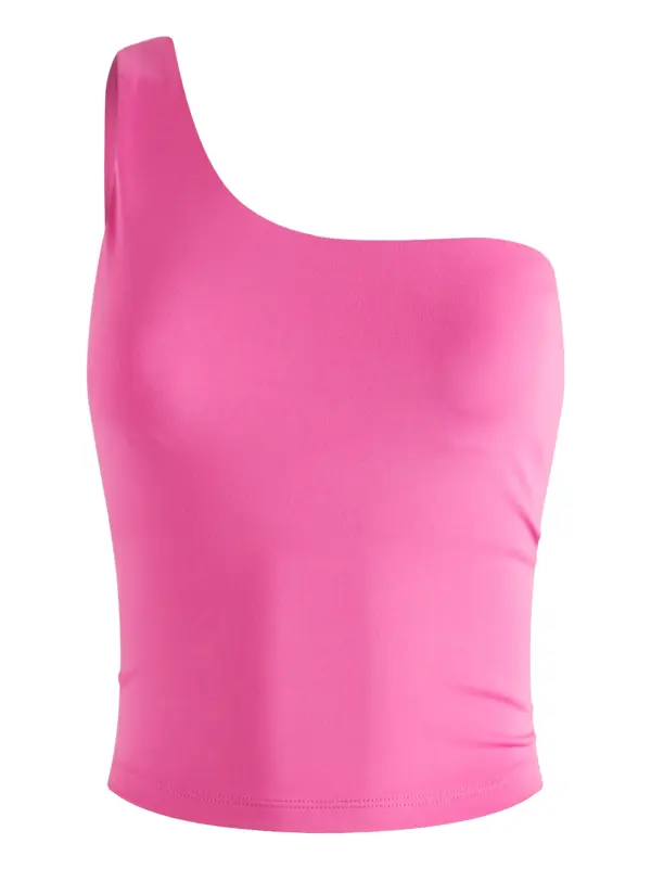 GIRLFRIEND COLLECTIVE One Shoulder Bianca Tank Top - Ultraviolet