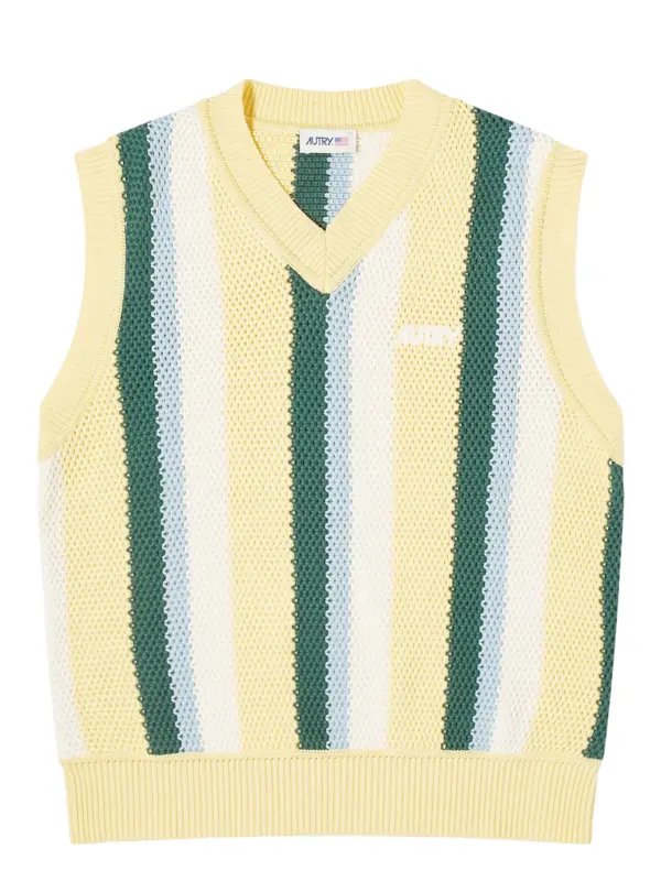 AUTRY Striped Knit Vest - As It Is