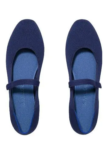 Rothy's The Square Mary Jane Flat - Deep Navy