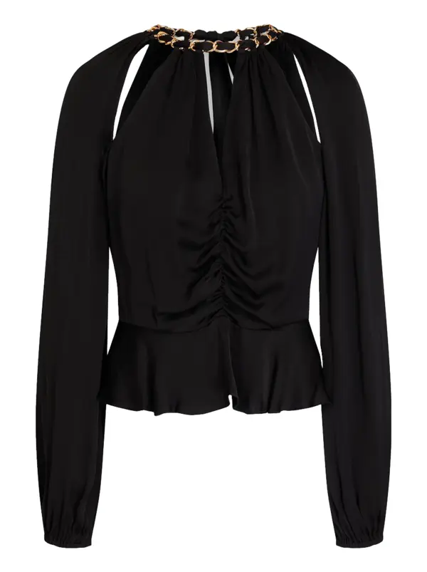 Veronica Beard Yulita Chain-embellished Top - Black
