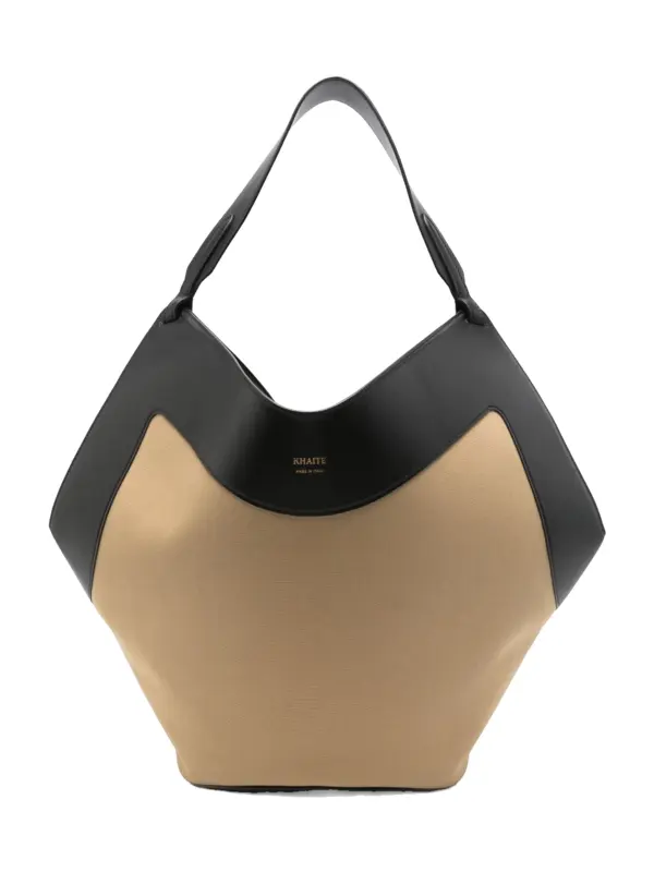 Khaite Neutral Lotus Tote - Black