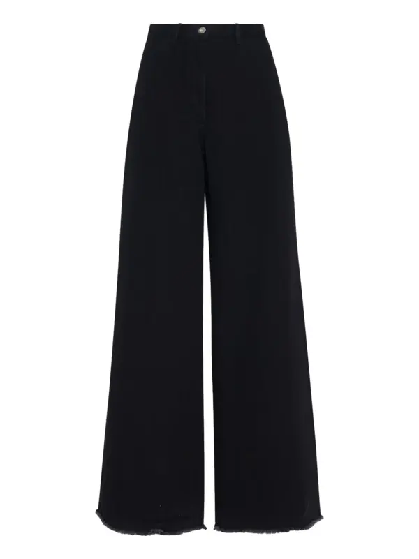 Rosetta Getty Wide-leg Flared Jeans - Black