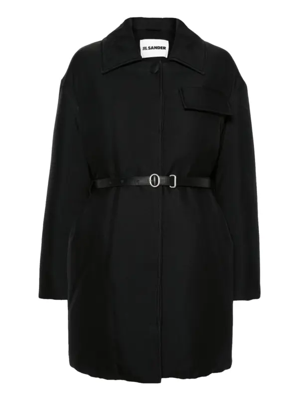 JIL SANDER Padded Coat - Black