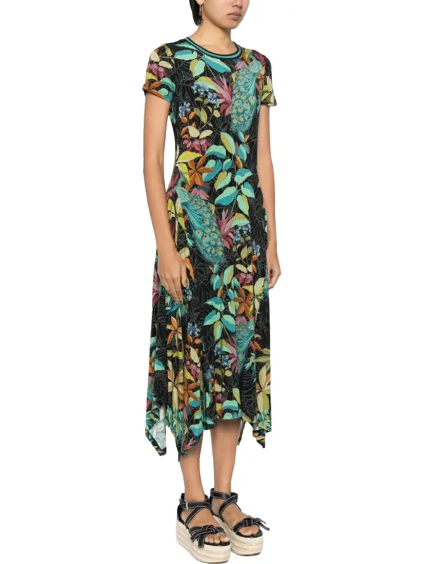 Johnny Was Janie Midi Dress - Black