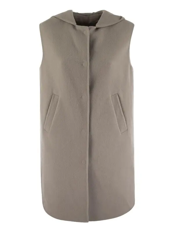 Herno Wool Hooded Coat - Beige