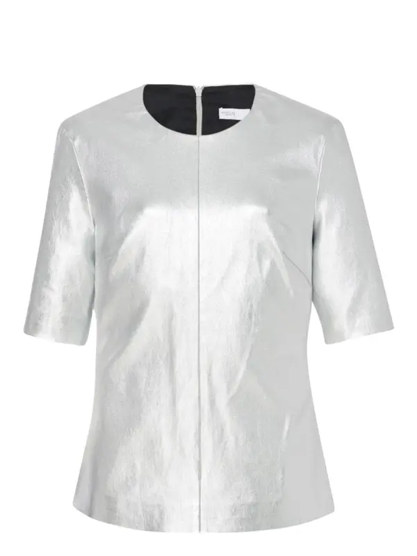 Rosetta Getty Laminated T-shirt - Silver
