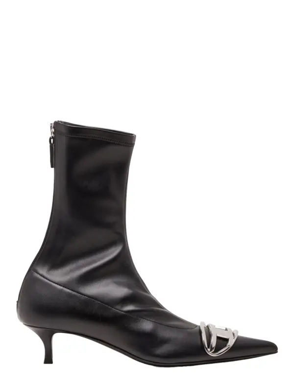 Diesel D-venus Leather Boots - Black
