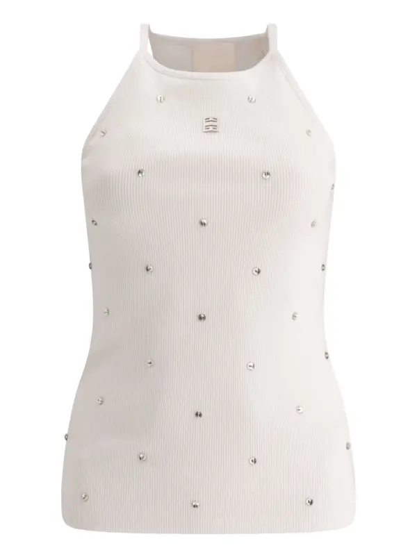 Givenchy Rhinestone-embellished Top - White