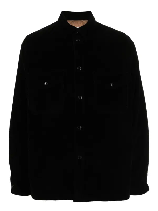 PALM ANGELS X MONCLER Corduroy Shirt Jacket - Black