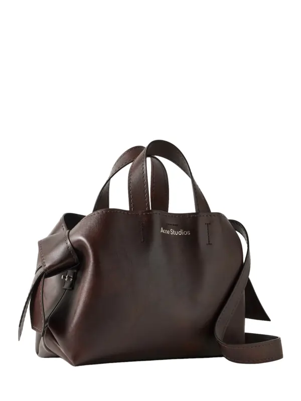 Acne Studios Musubi Knotted Leather Tote - Brown