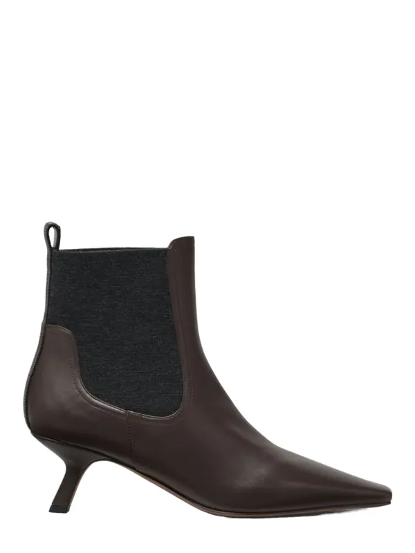 Brunello Cucinelli Monili Chain Detail Chelsea Boots - Brown