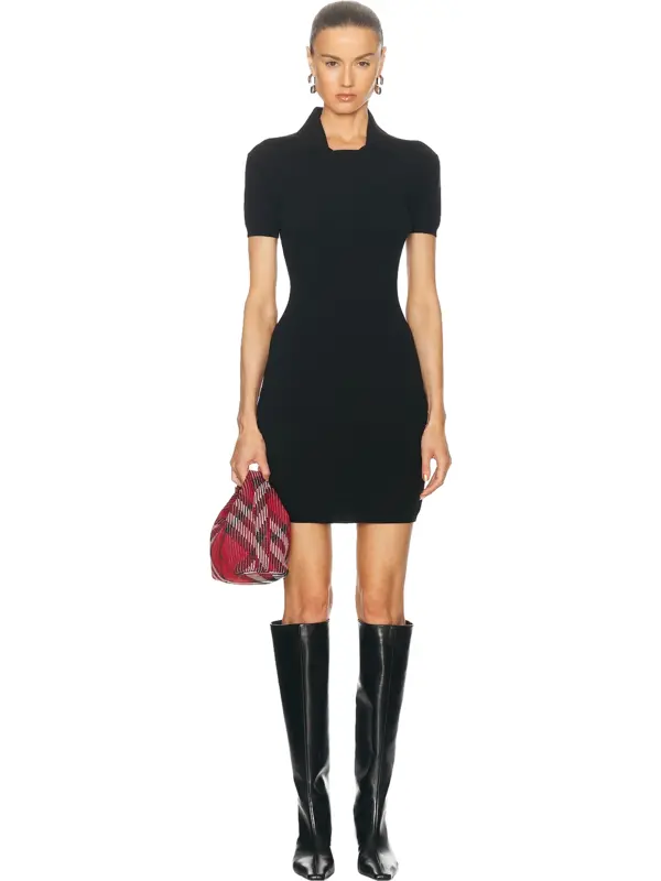 Burberry Polo Midi Dress - Black