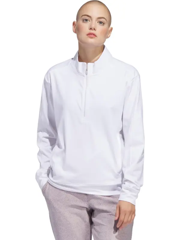 Adidas Ultimate365 Half-zip Layering Top - White