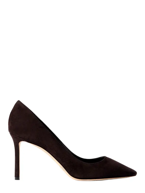 JIMMY CHOO Romy 85 Suede Pumps - Brown