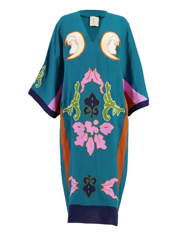PAULA Cinnabar Linen Dress - Green