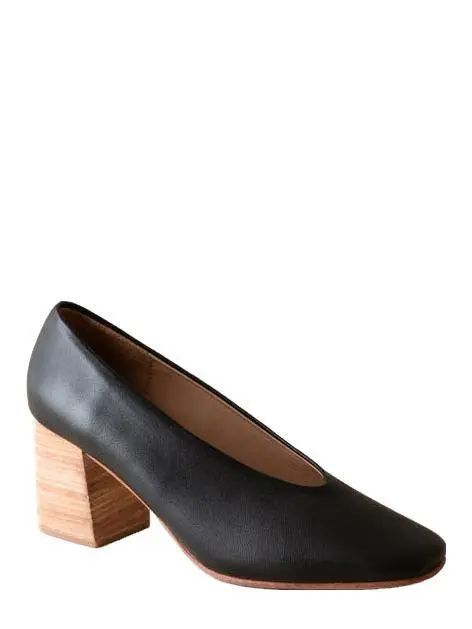 HUMA BLANCO Salvador Block Heel Pump - Coal