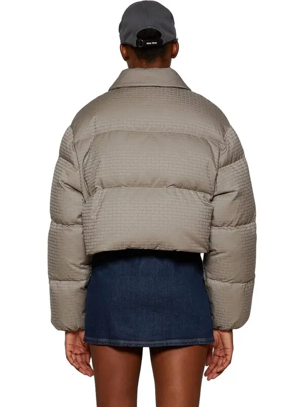 Miu Miu Nylon Puffer Jacket - Grey