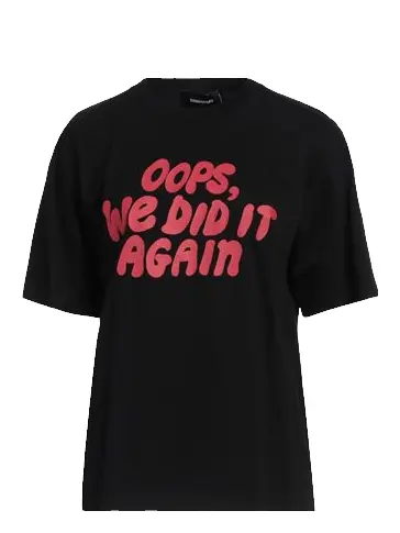 Dsquared2 Printed Cotton T-shirt - Black