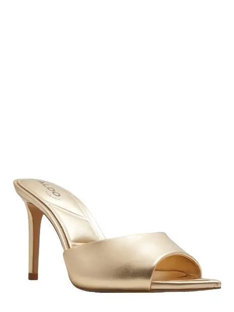 Aldo Marita Pointed Toe Stiletto Sandals - Gold