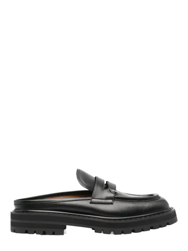 Marni Leather Mules - Black